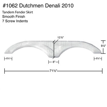 #1062 Dutchmen RV fiberglass tandem fender skirt - IconDirect.ca