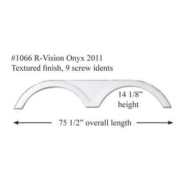 #1066 R-Vision RV tandem fiberglass fender skirt - IconDirect.ca