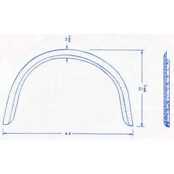 #548 Mallard RV fiberglass single fender skirt - IconDirect.ca