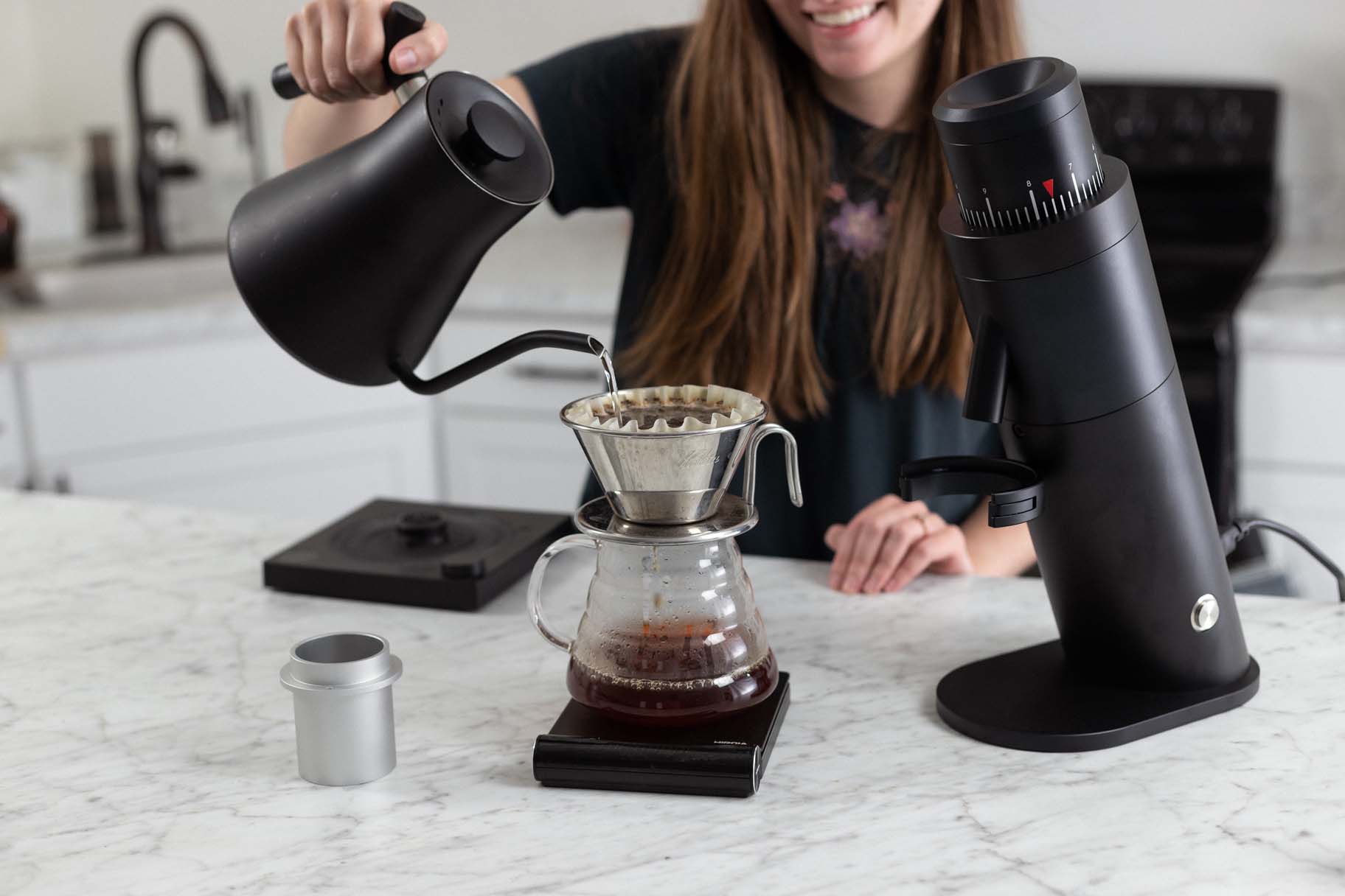 Lagom P64 Flat Burr Single-Dosing Coffee Grinder