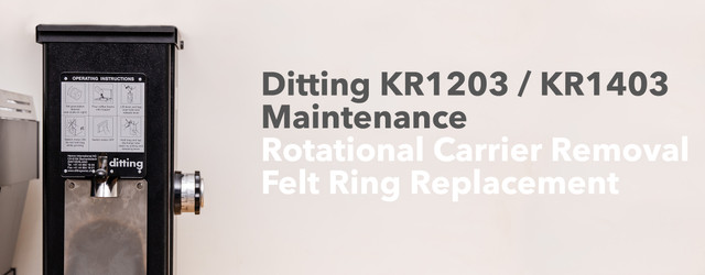 Ditting KR1203/KR1403 Maintenance | Rotational Carrier Removal & Felt ...