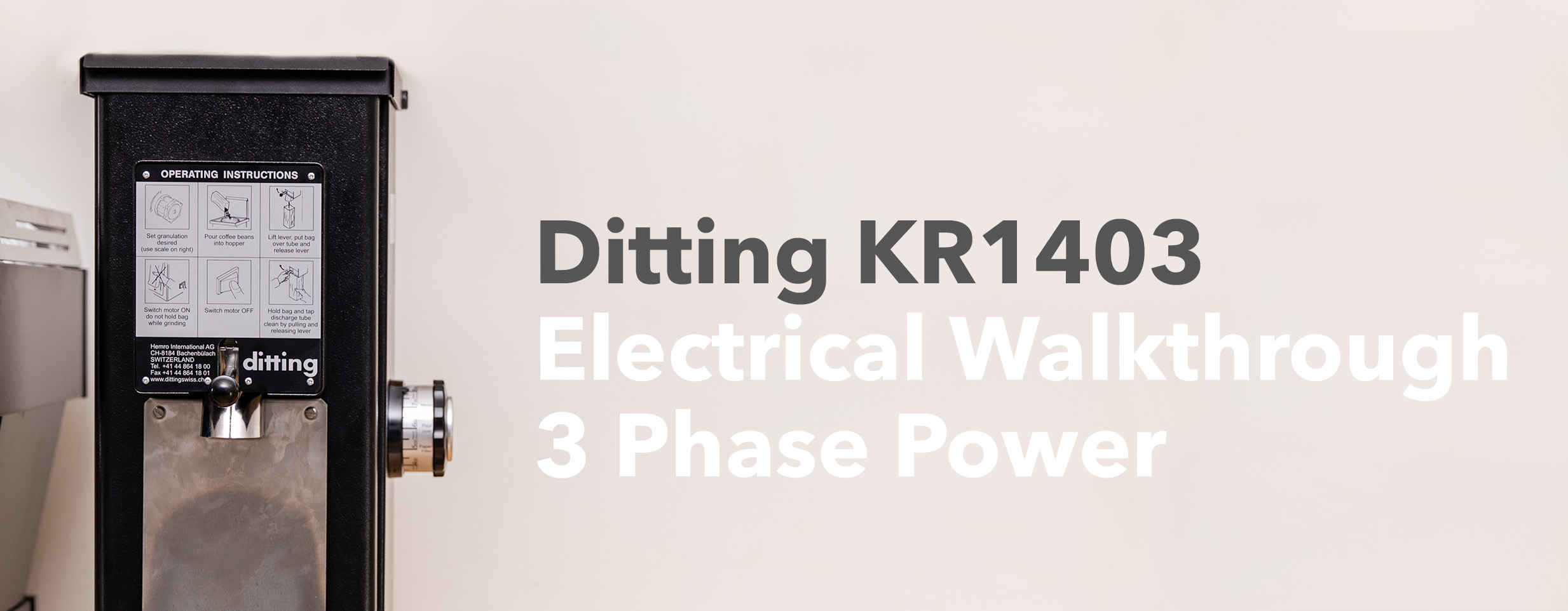 Ditting KR1403 Maintenance | Electrical Walkthrough & 3 Phase Power ...