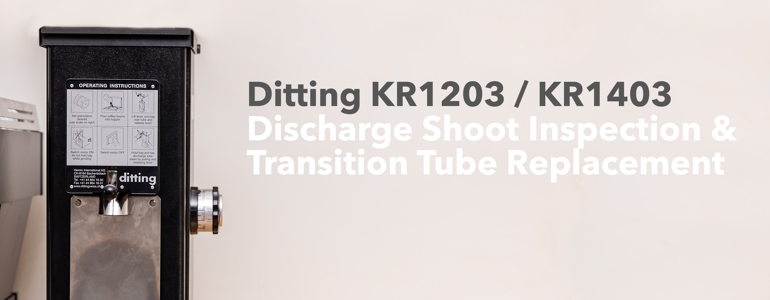 Ditting KR1203/KR1403 Maintenance | Discharge Chute Inspection And ...