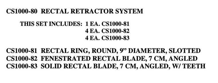 RECTAL RETRACTOR SYSTEM