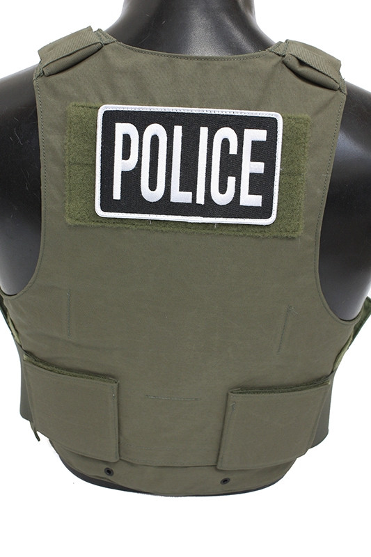 Police Patch (6" x 3.5"), Hook Back