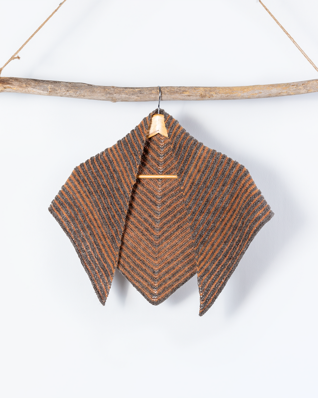 Yarn Vibes 100% Organic Irish Knitting Kit: Kaylee Triangle Shawl
