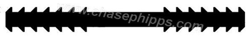 Durajoint PVC Waterstop Ribbed 6" x 3/8" x 50' Roll - Type 11 | Chas. E ...