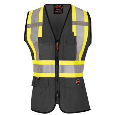 Women's Custom Fit Hi-Viz Mesh Back Safety Vest - Safety Supplies America