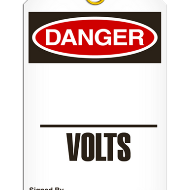 Danger - _____ Volts - Safety Supplies America