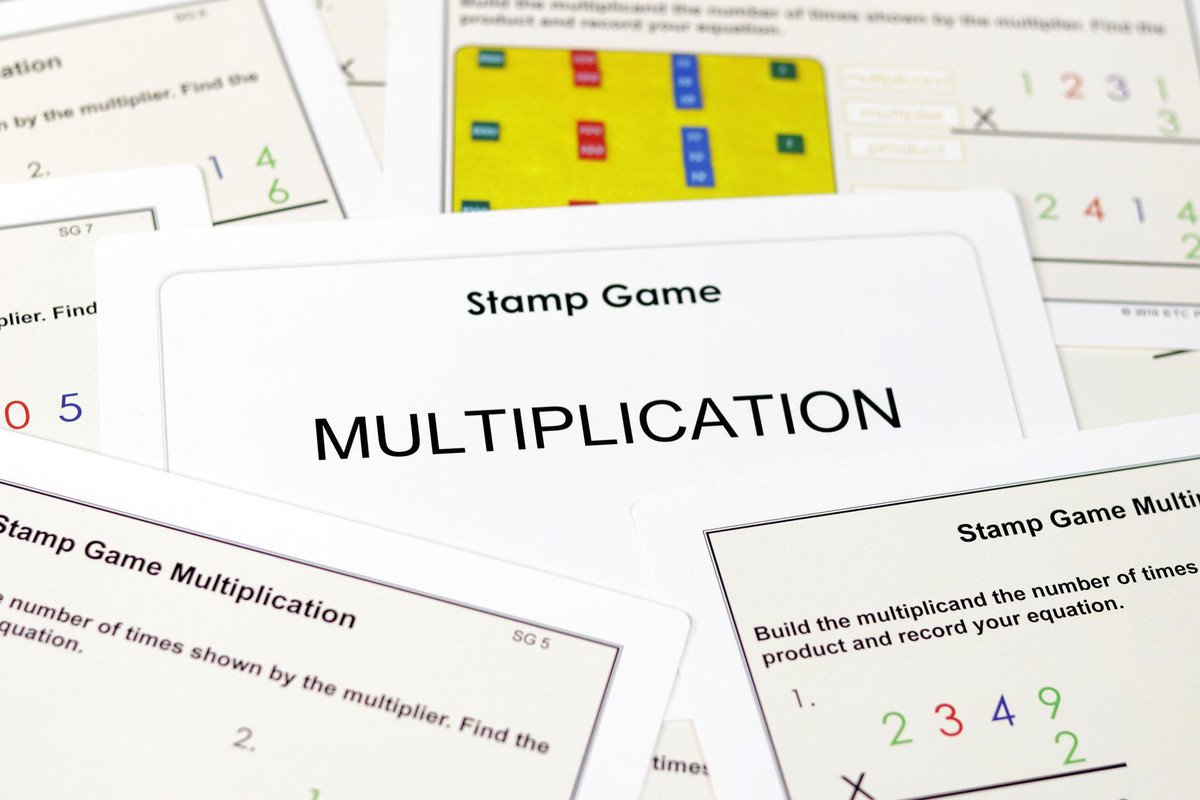 Stamp Game Task Cards: Multiplication | ETC Montessori