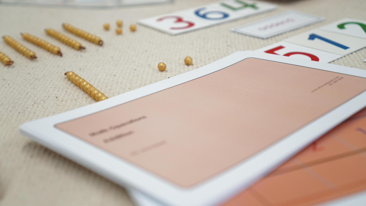 Golden Bead Task Cards - Addition - ETC Montessori Online