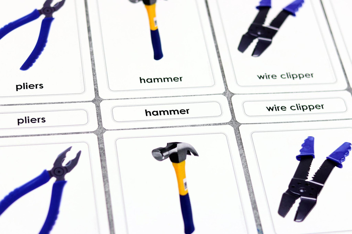 Tools 3 Part Cards - ETC Montessori Online