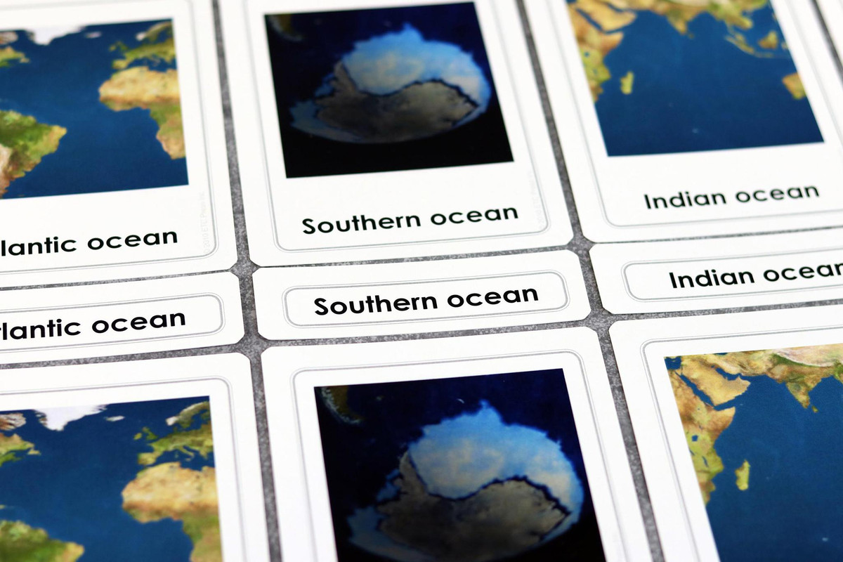 World Oceans 3 Part Cards - ETC Montessori Online