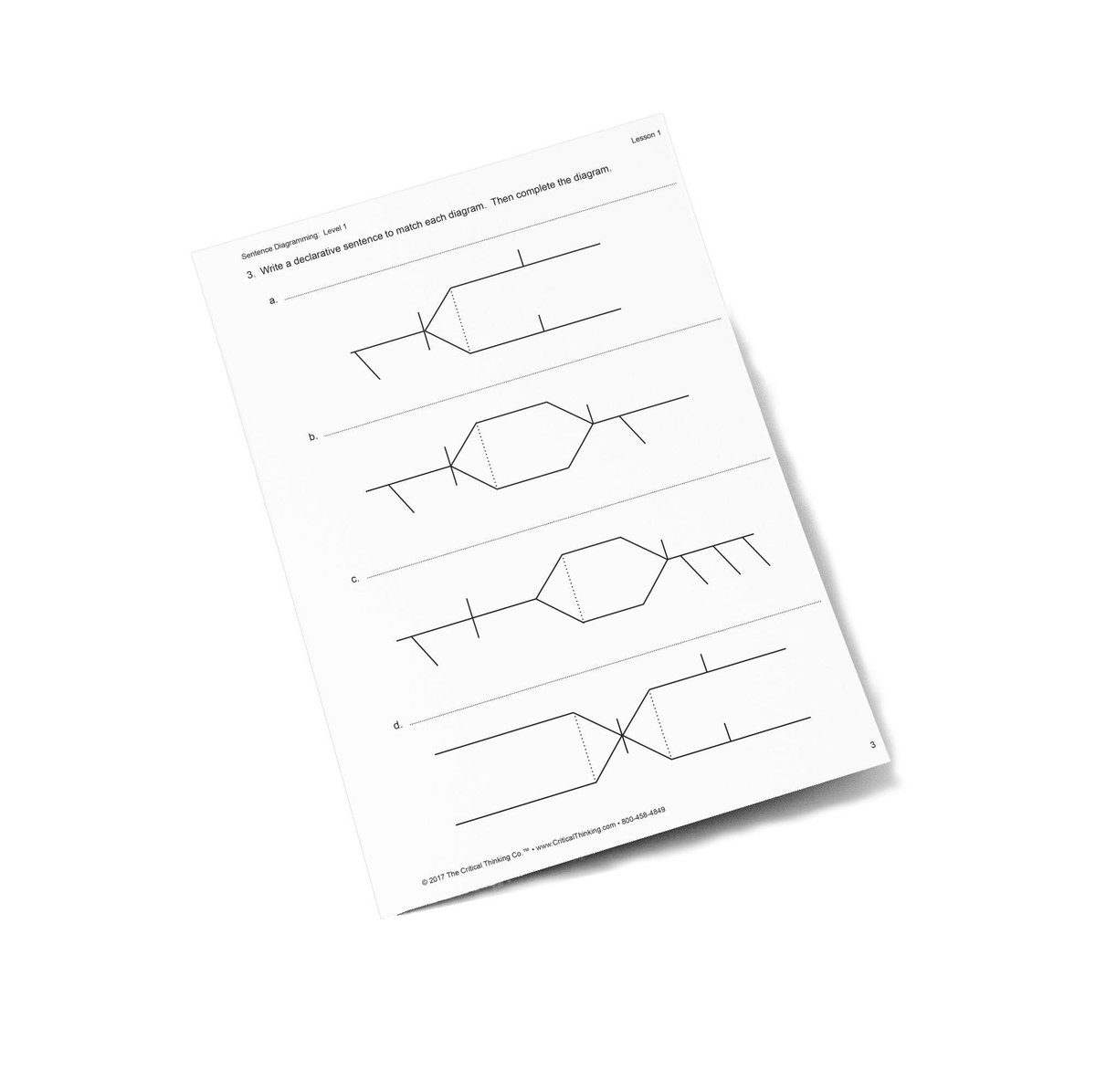 Sentence Diagramming Level 1 | ETC Montessori