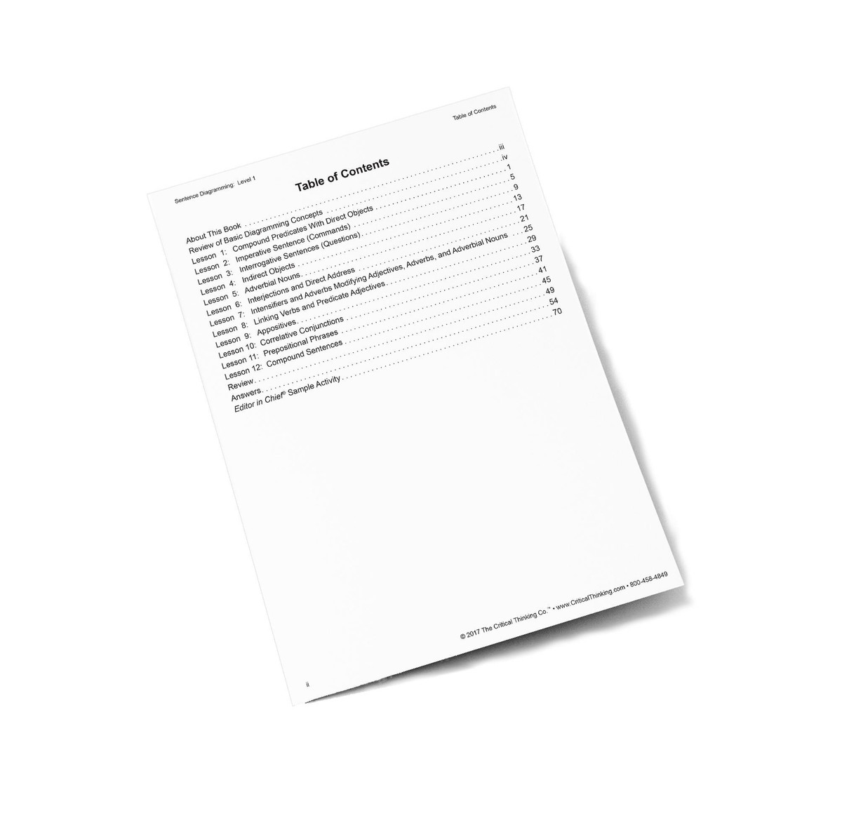 Sentence Diagramming Level 1 | ETC Montessori
