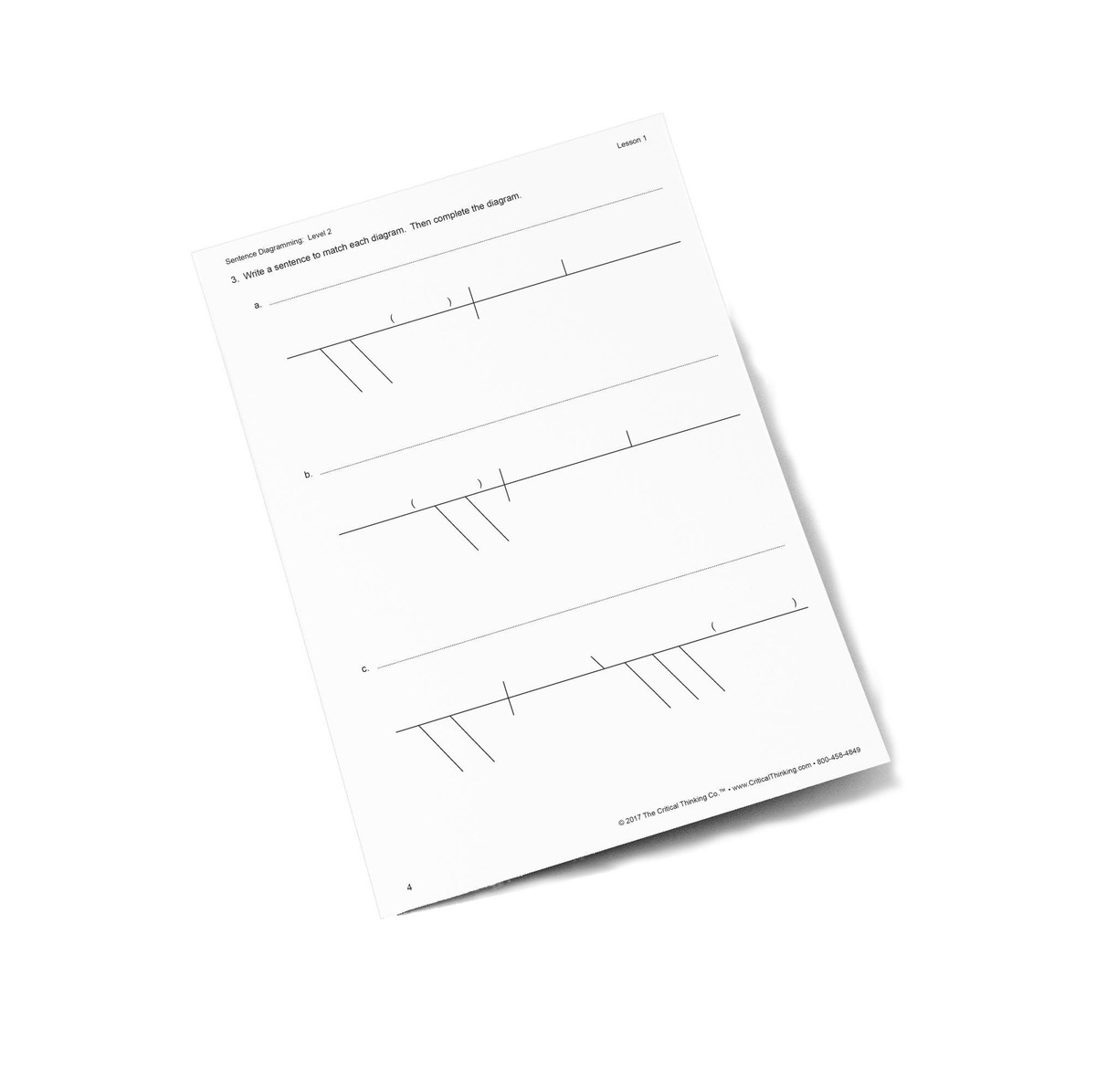 Sentence Diagramming Level 2 | ETC Montessori