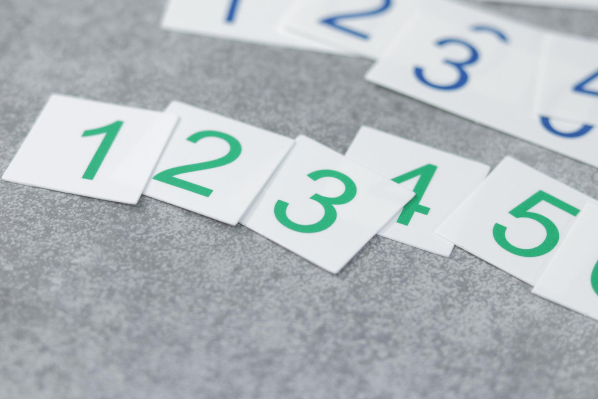 Small Number Cards 1–9000: Plastic - ETC Montessori Online