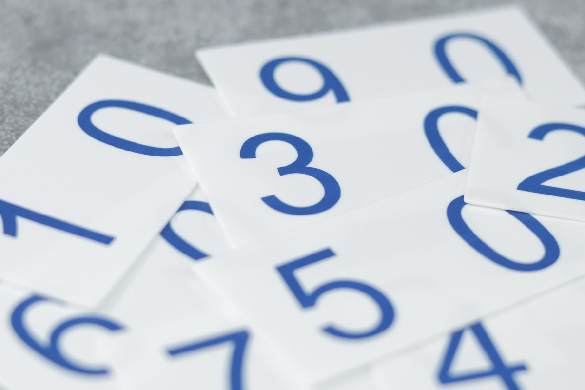 Small Number Cards 1–9000: Plastic - ETC Montessori Online