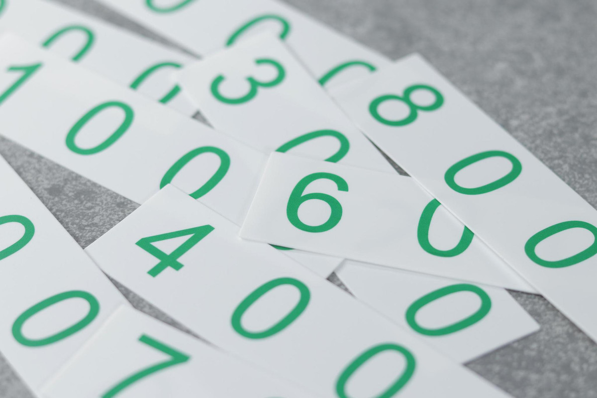 Small Number Cards 1–9000: Plastic - ETC Montessori Online