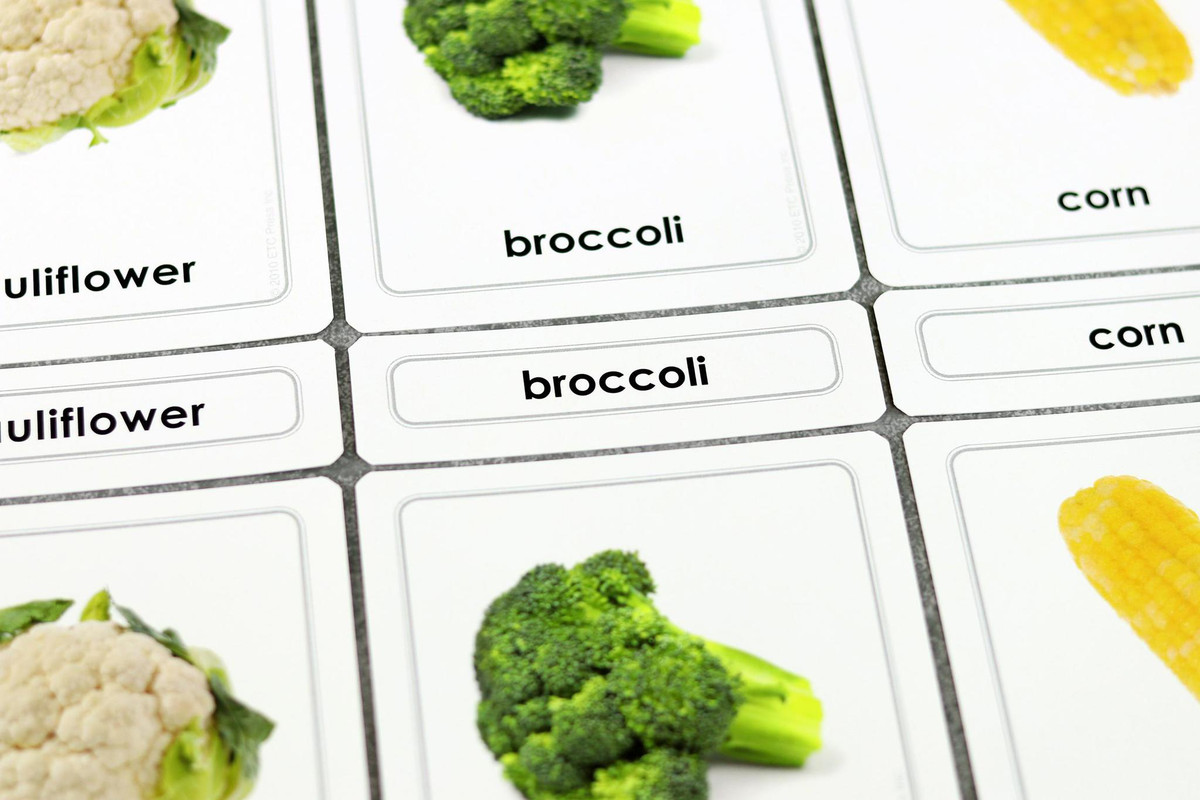 Vegetables 3-part cards | ETC Montessori