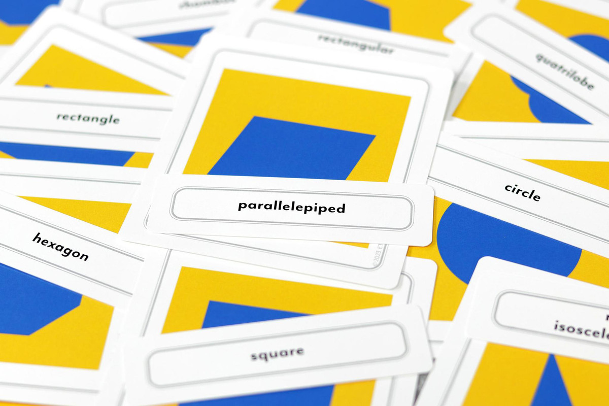 Geometric Cabinet Nomenclature cards Level 3-6 | ETC Montessori