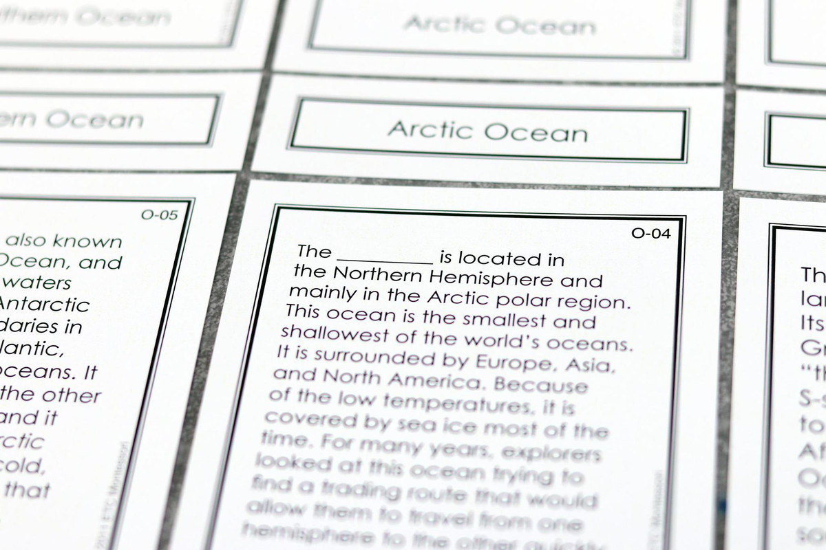 World Continents, Hemispheres and Oceans | ETC Montessori