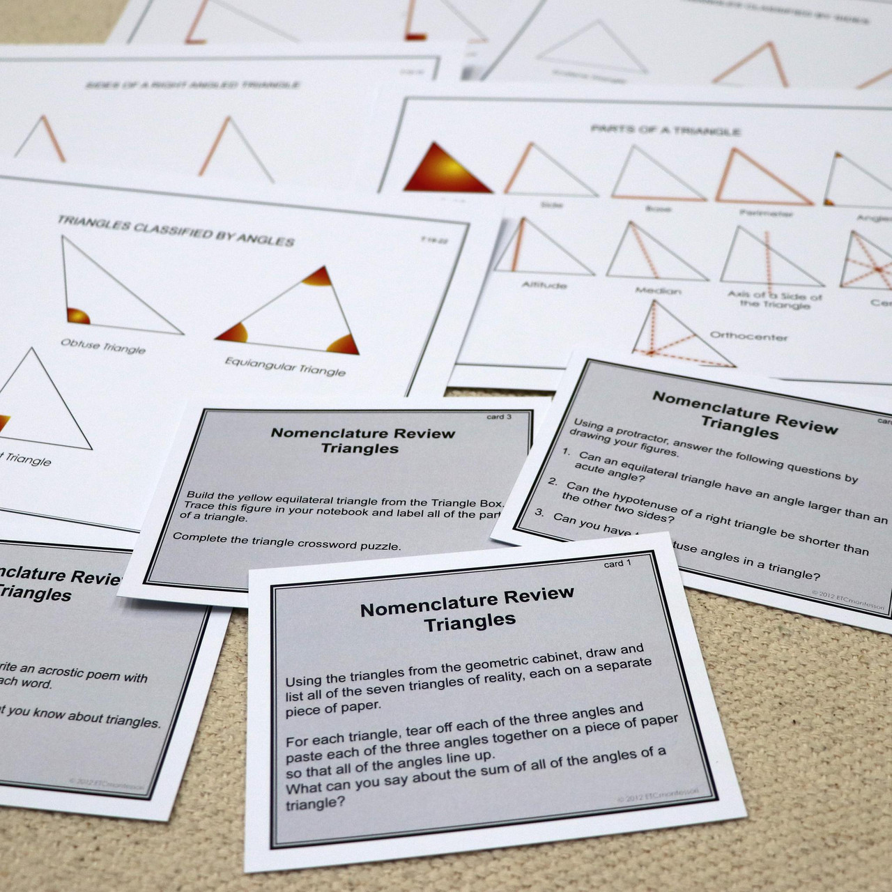 Upper Elementary Geometry - Task Cards | ETC Montessori