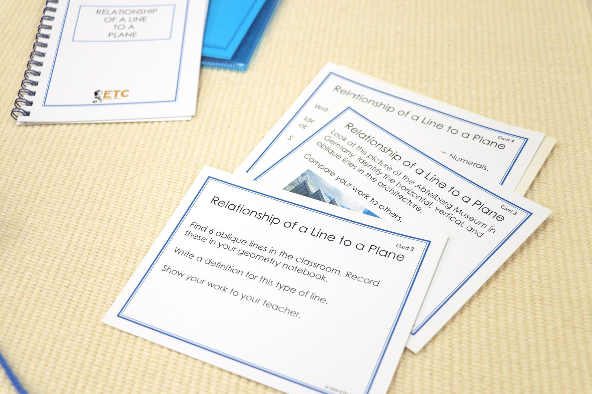 Second and Third Level Geometry Task Cards | ETC Montessori