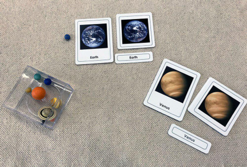 Planets of the Solar System 3 Part Cards with Objects - ETC Montessori ...
