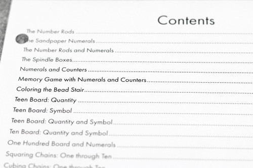 Montessori Elementary I Math Manual | ETC Montessori