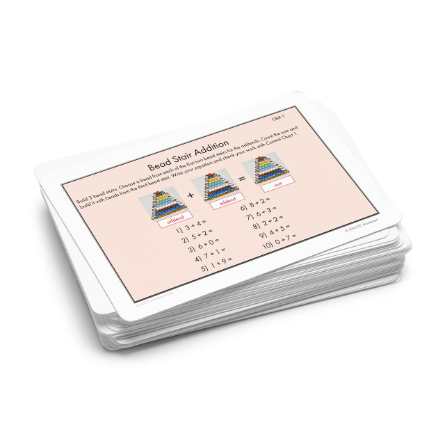 Golden Bead Task Cards - Addition - ETC Montessori Online
