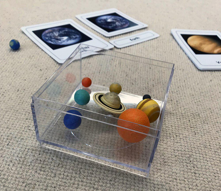 Planets of the Solar System 3 Part Cards with Objects - ETC Montessori ...