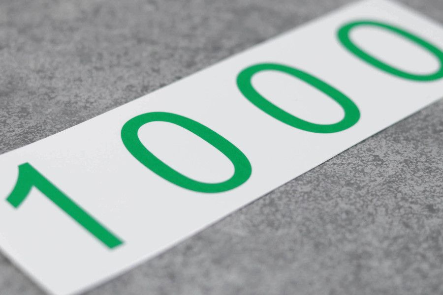 Large Number Cards 1 1000 Plastic Etc Montessori Online