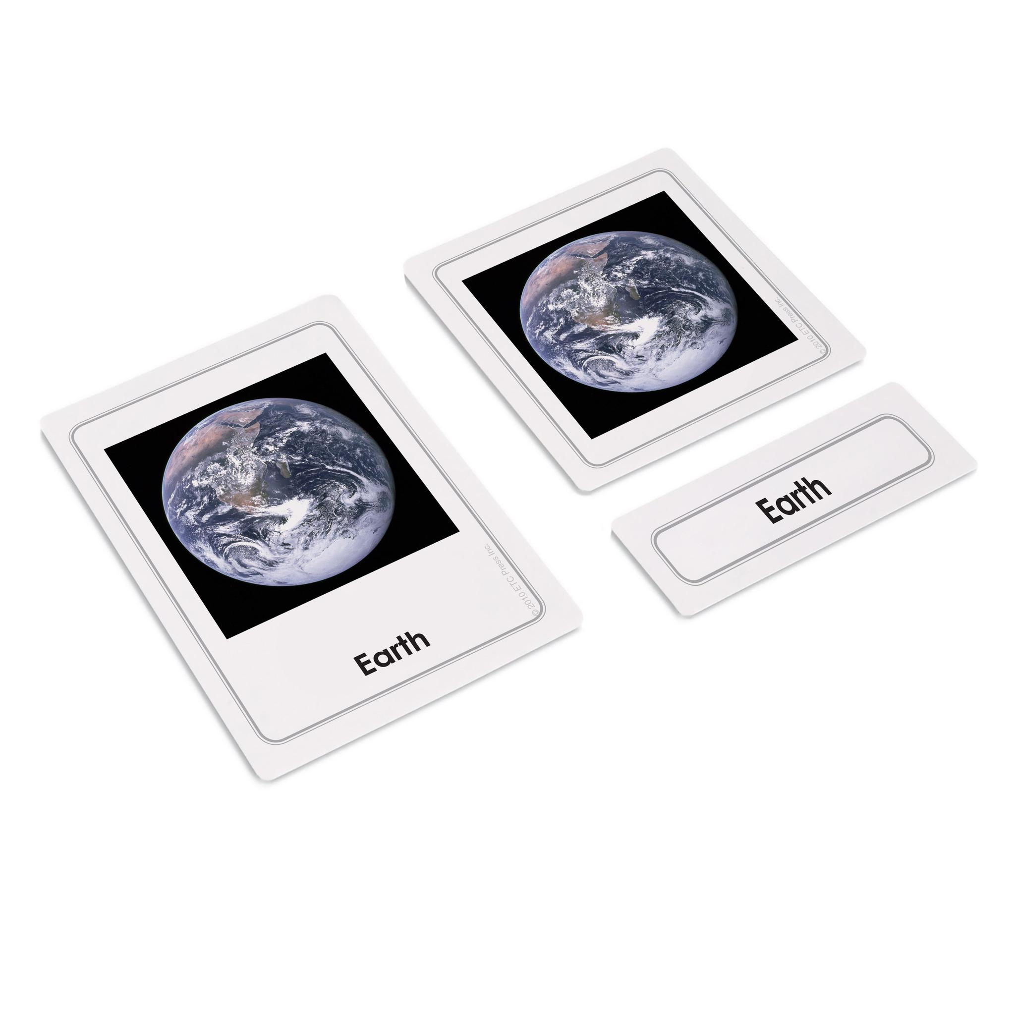 Solar System 3 Part Cards