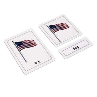 Parts of a Flag 3 Part Cards - ETC Montessori Online