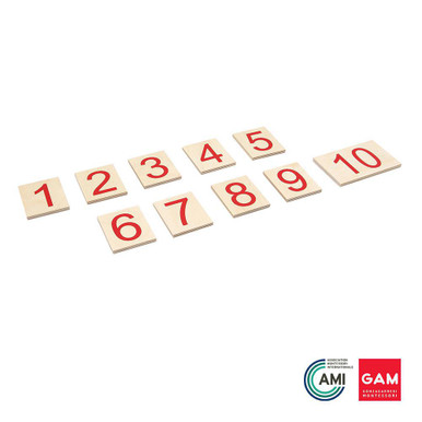 Printed Numerals 1-10, International Version - ETC Montessori Online
