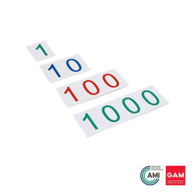 Large Number Cards 1–1000: Plastic - ETC Montessori Online