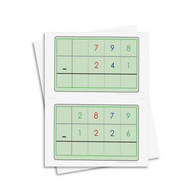 Golden Bead Task Cards for Subtraction - Homeschool Edition - ETC ...