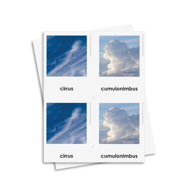 Cloud Formations 3 Part Cards - Homeschool Edition - ETC Montessori Online