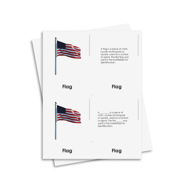 Parts of a Flag Nomenclature - Homeschool Edition | ETC Montessori