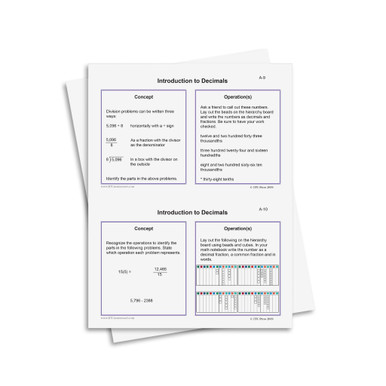 Decimal Work and Task Cards - Homeschool Edition | ETC Montessori