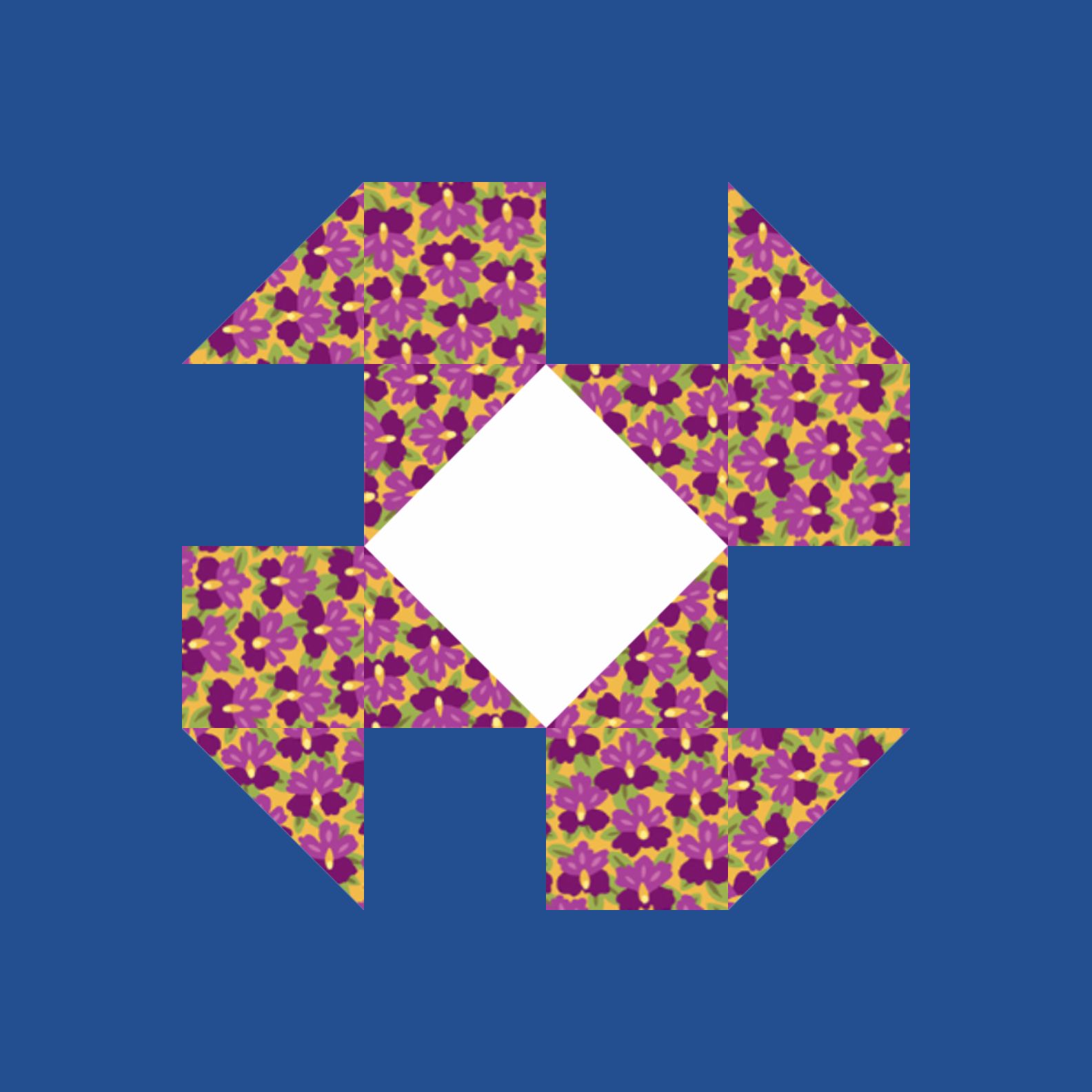 Wisconsin - Floral States of America - Single Block