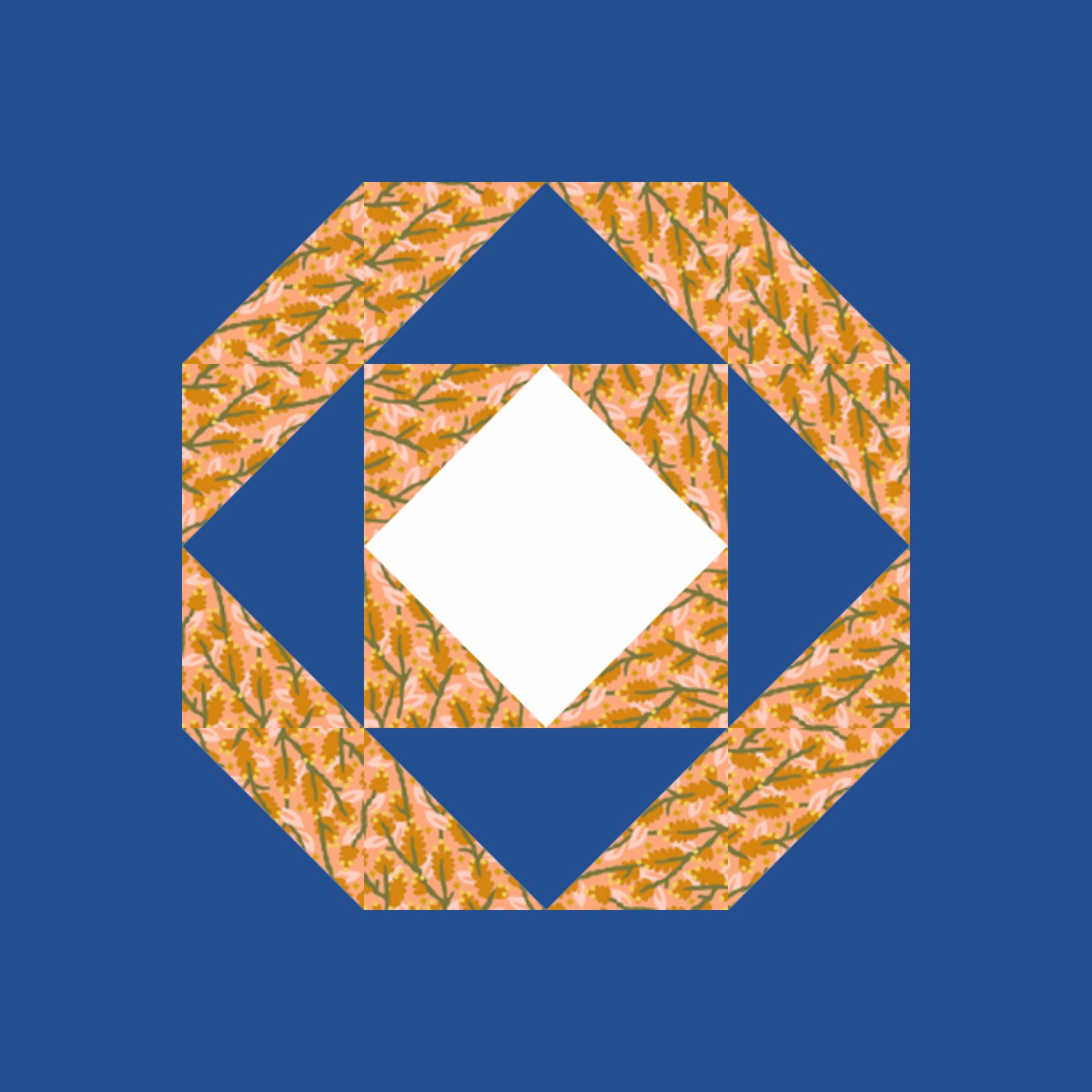 Nebraska - Floral States of America - Single Block