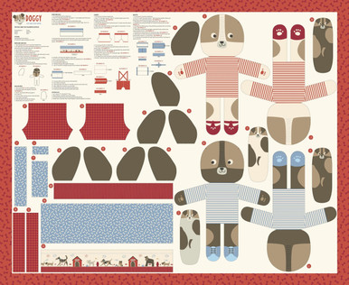 Moda Fabrics - Dog Daze Doggy Cut and Sew Panel by Stacy Iest Hsu ...