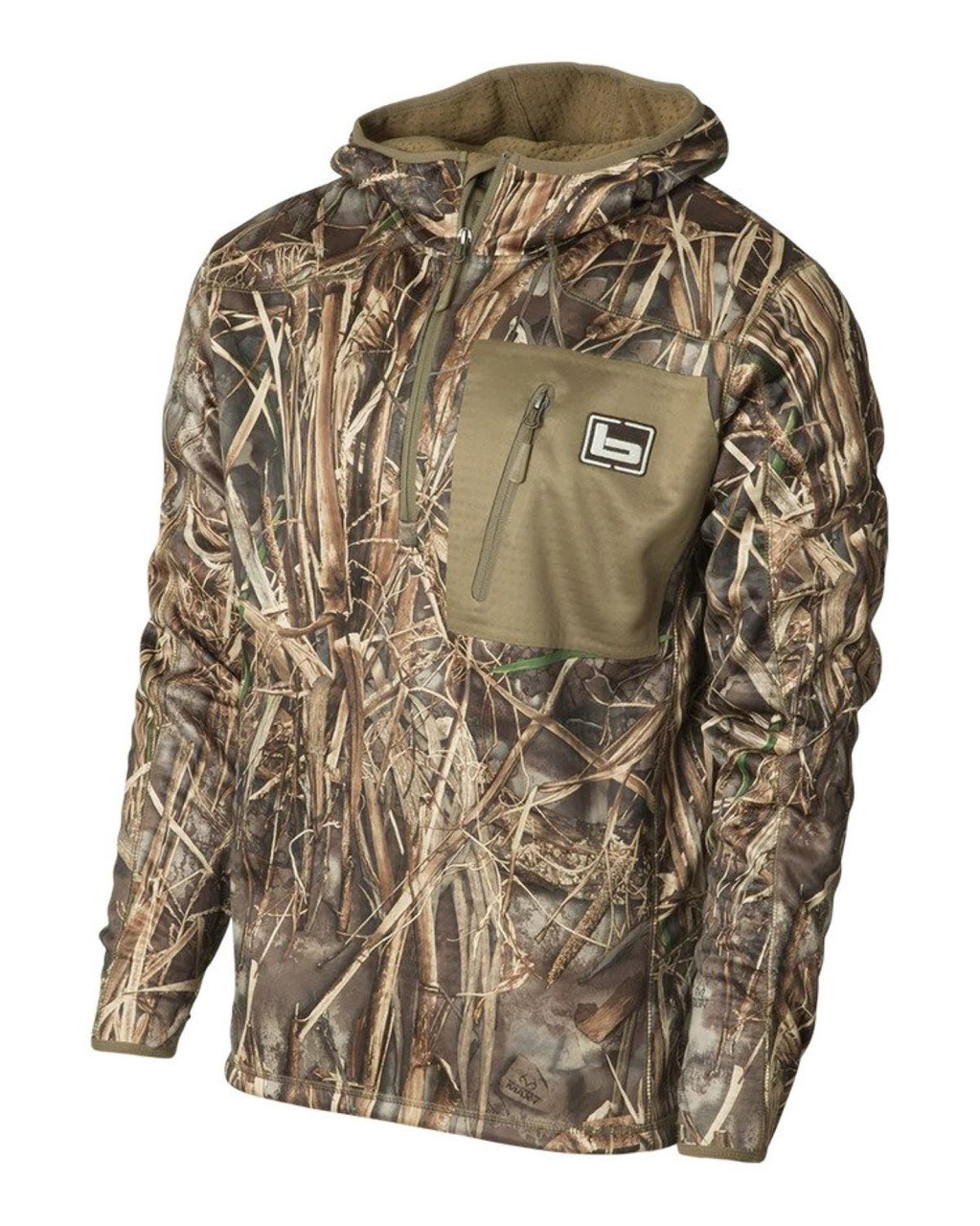 Banded Hooded Mid-Layer Fleece Pullover - Realtree - MAX7 - B1010061-M7 ...