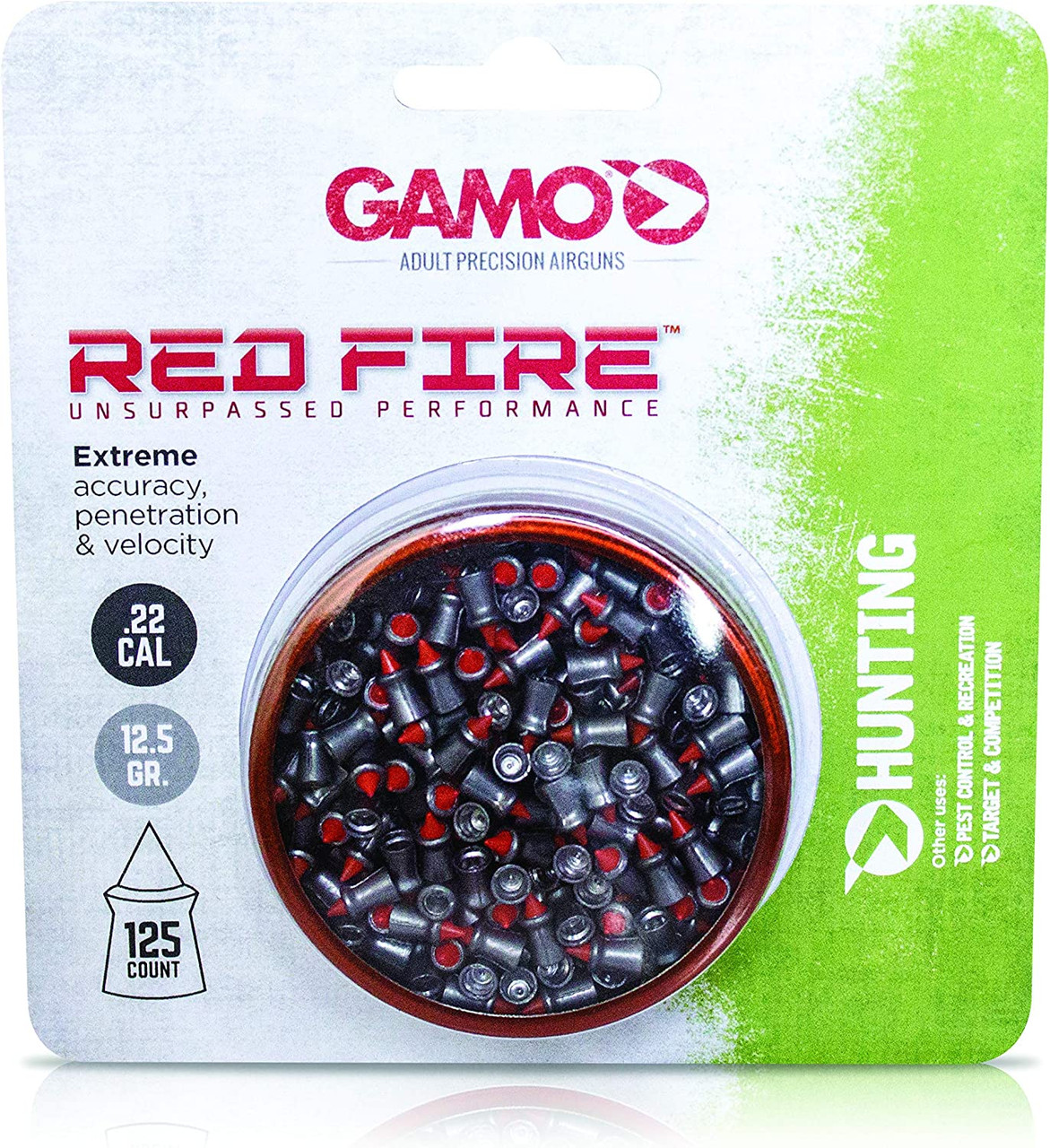 GAMO Red Fire Pellets 22Cal Tin of 125 Blister Pk Extreme Accuracy ...
