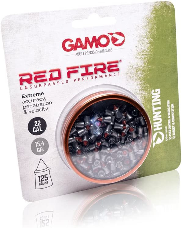 GAMO Red Fire Pellets 22Cal Tin of 125 Blister Pk Extreme Accuracy ...