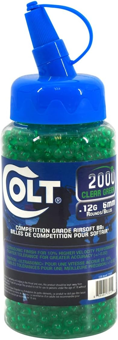 Soft AIR USA Colt Competition Grade Airsoft 6MM BBS .12 Grams 2000ct ...