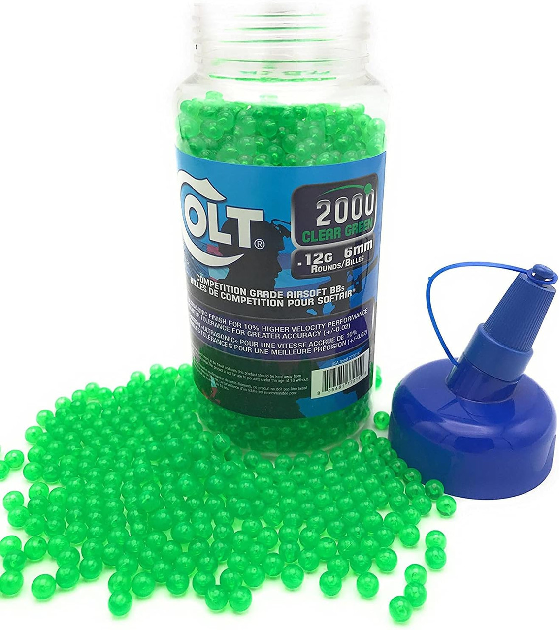 Soft AIR USA Colt Competition Grade Airsoft 6MM BBS .12 Grams 2000ct ...