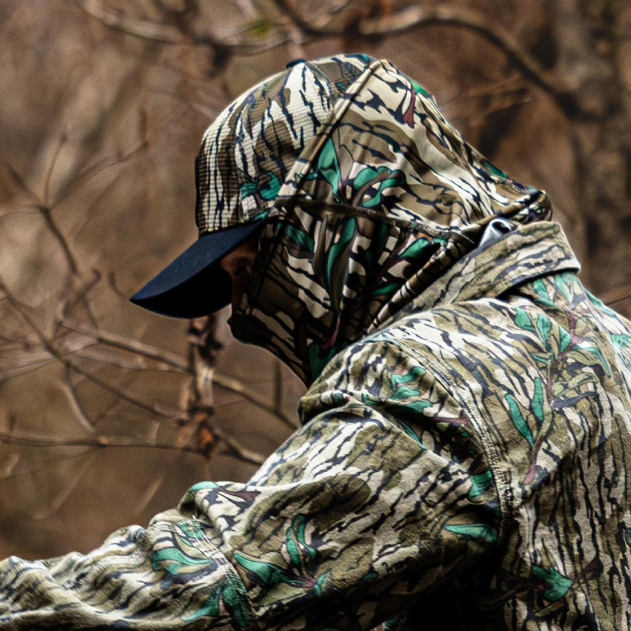 Drake Performance Stretch-Fit Half Mask w/ Perforated Holes Greenleaf ...